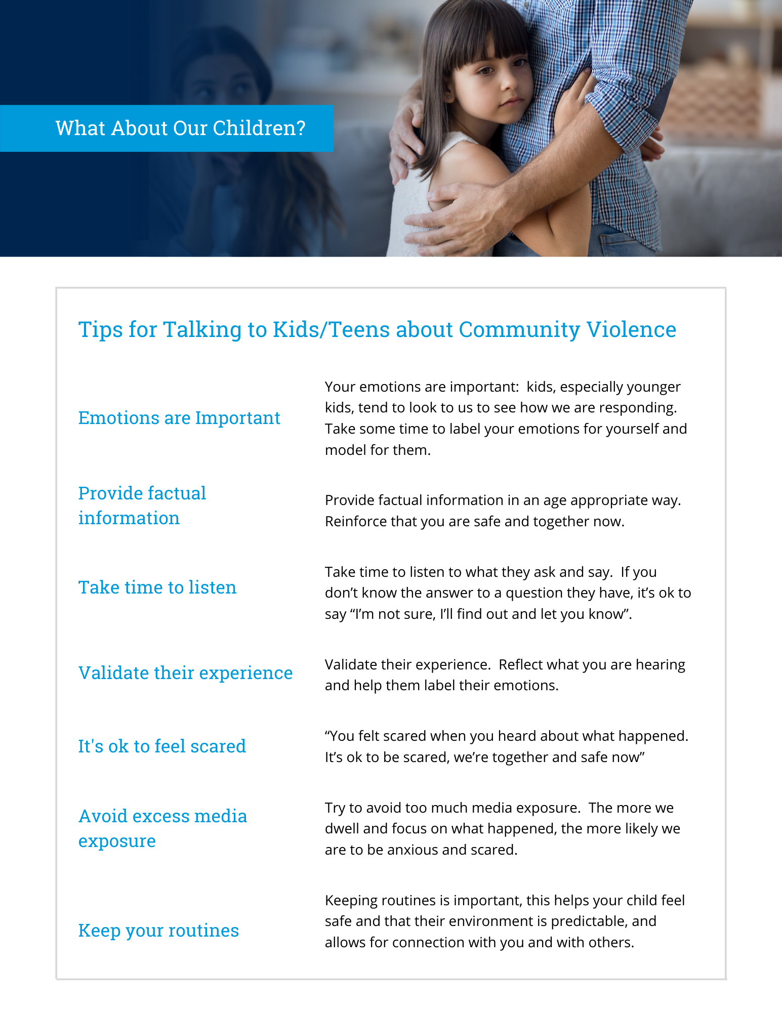 Tips for Coping with Community Violence | High Lakes Health Care ...